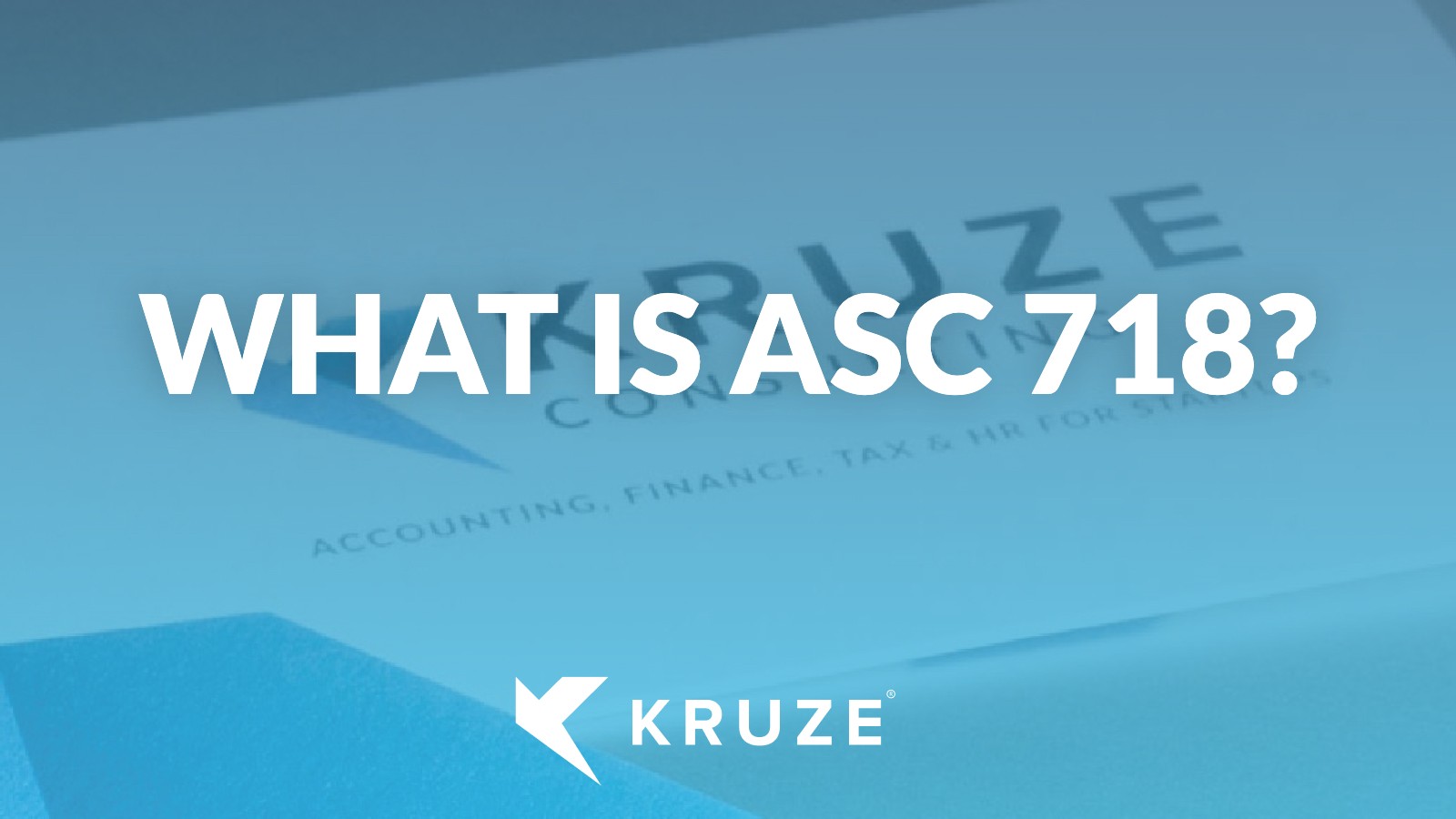 What is ASC 718?